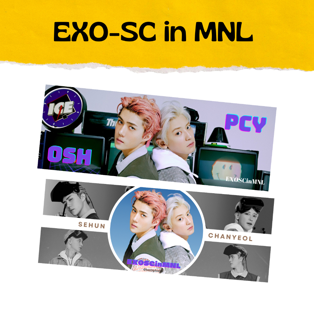 EXO-SC in Manila inspired Hand banner / EXO Hand Banner | Shopee ...