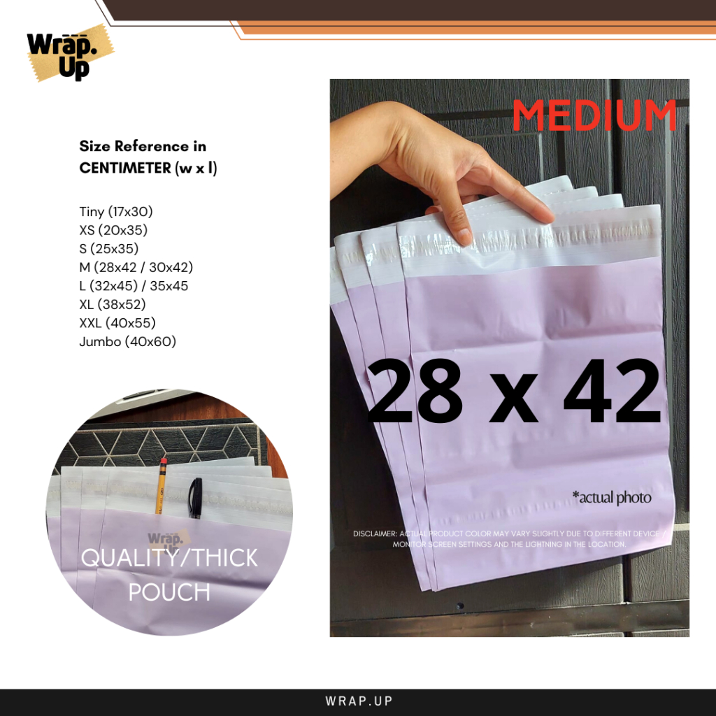 MEDIUM SIZE (28x42cm) Polymailer Pouch | Courier Pouch | Shipping ...