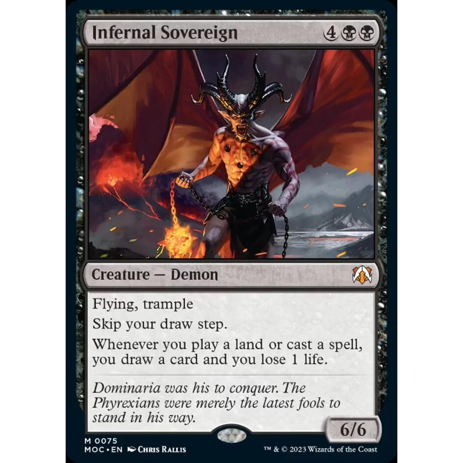 MTG - Infernal Sovereign - NM R MOC | Shopee Philippines