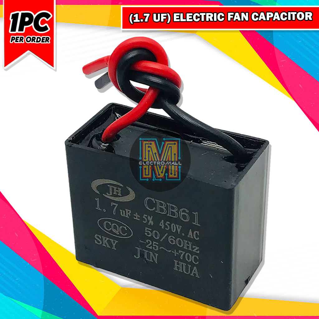 Electric Fan Capacitor (1.5UF | 1.7UF | 2.0UF) | Shopee Philippines