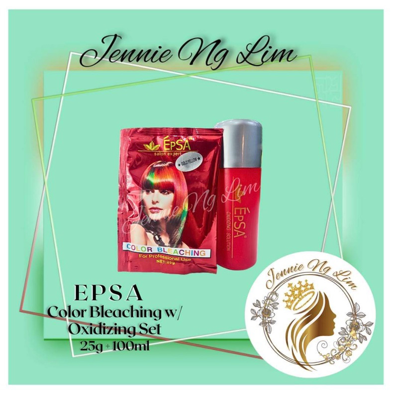 epsa hair color hair dye bleaching set | Shopee Philippines