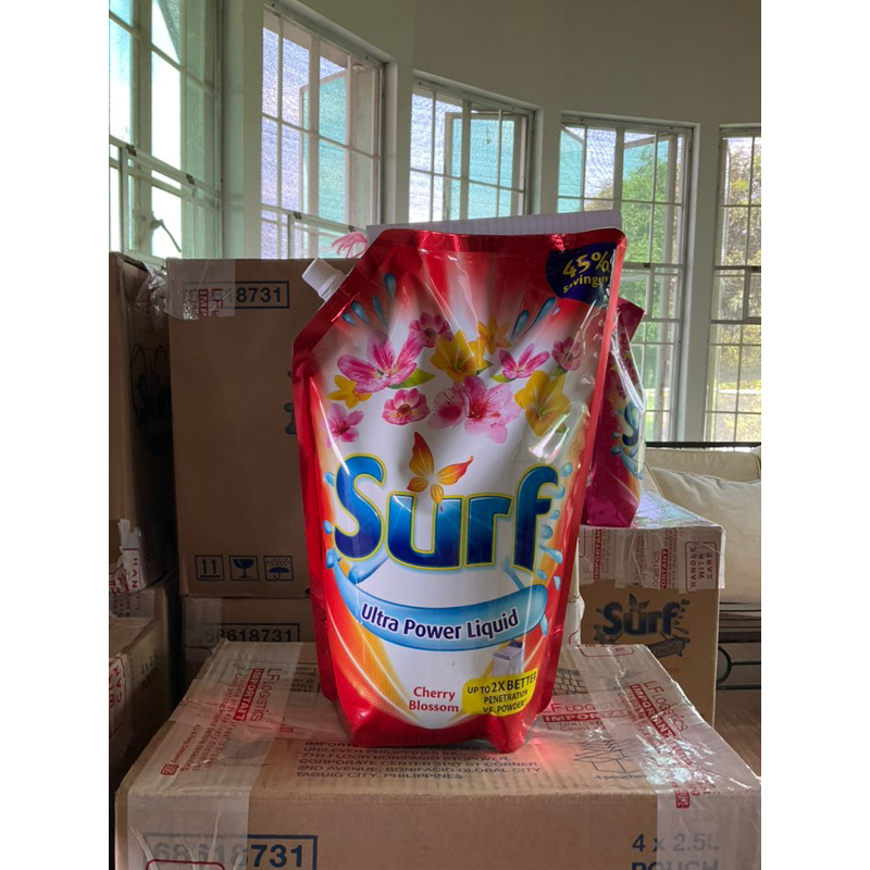 SURF Ultra Power Liquid Detergent Cherry Blossom 2.5L | Shopee Philippines