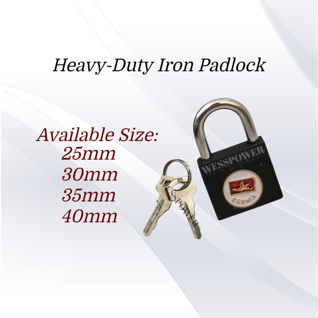 WPT-5517 1 PIECE Heavy-Duty Iron Padlock | Shopee Philippines
