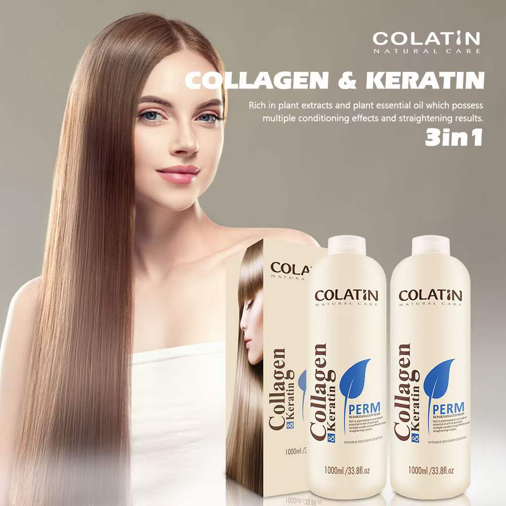 3 IN 1 COLLAGEN KERATIN REBONDING FOR LONG LASTING STRAIGHT 1000ML ...