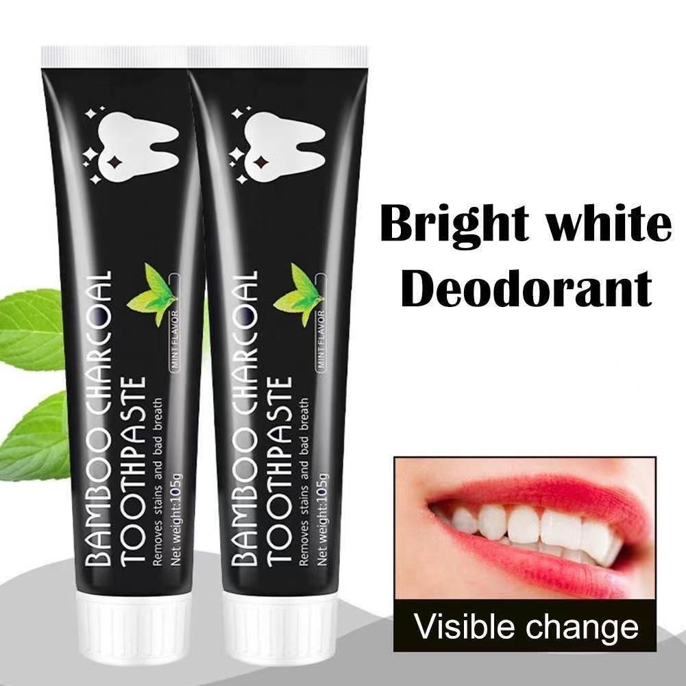 Shilily MZ-01 Bamboo Charcoal Teeth Whitening Black Toothpaste Whitener ...