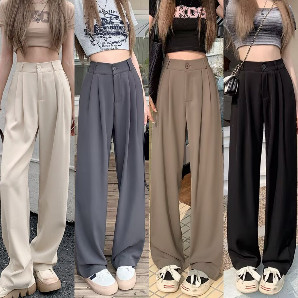 ROMMERS Plus Size S-6XL Trousers Korean Office High Waist Slack ...