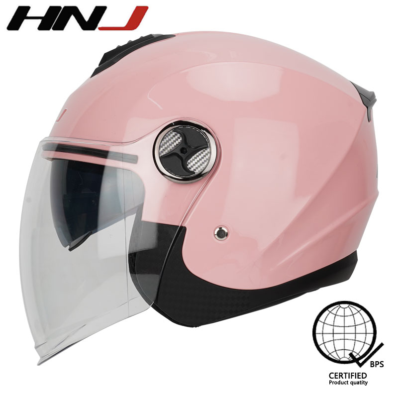HNJ Motorcycle half face helmet dual visor helmets General purpose ...