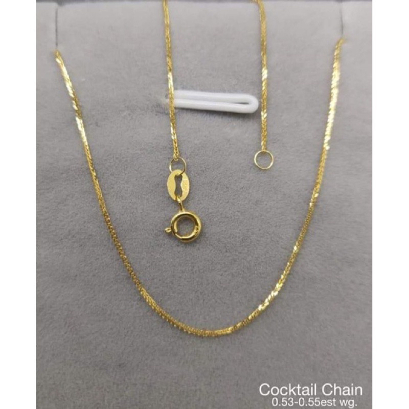 18K Saudi gold foxtail chain necklace | Shopee Philippines