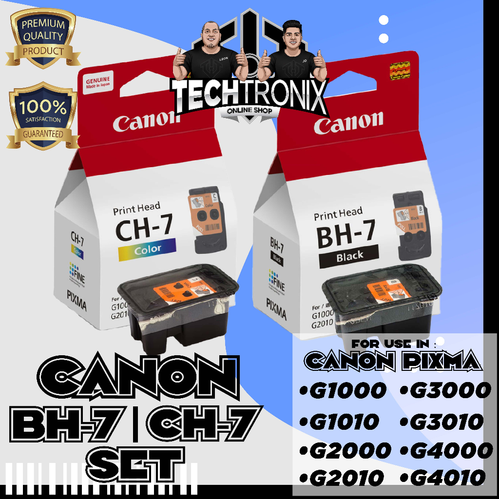Original Canon CA91 / BH7 (Black) - CA92 / CH7 (TriColor) Print Head ...