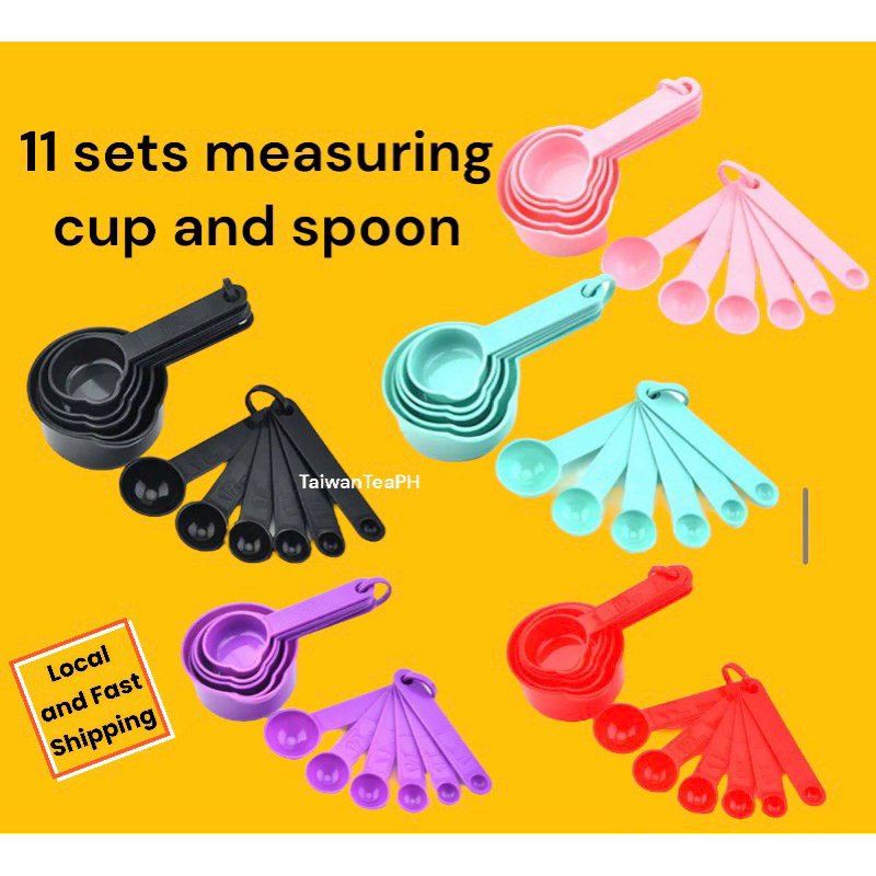 11pcs Measuring Cups and Measuring Spoons Minimalist Modern Cups ...