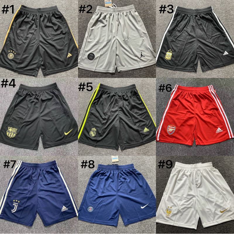 football soccer shorts for adults top quality(10design) | Shopee ...
