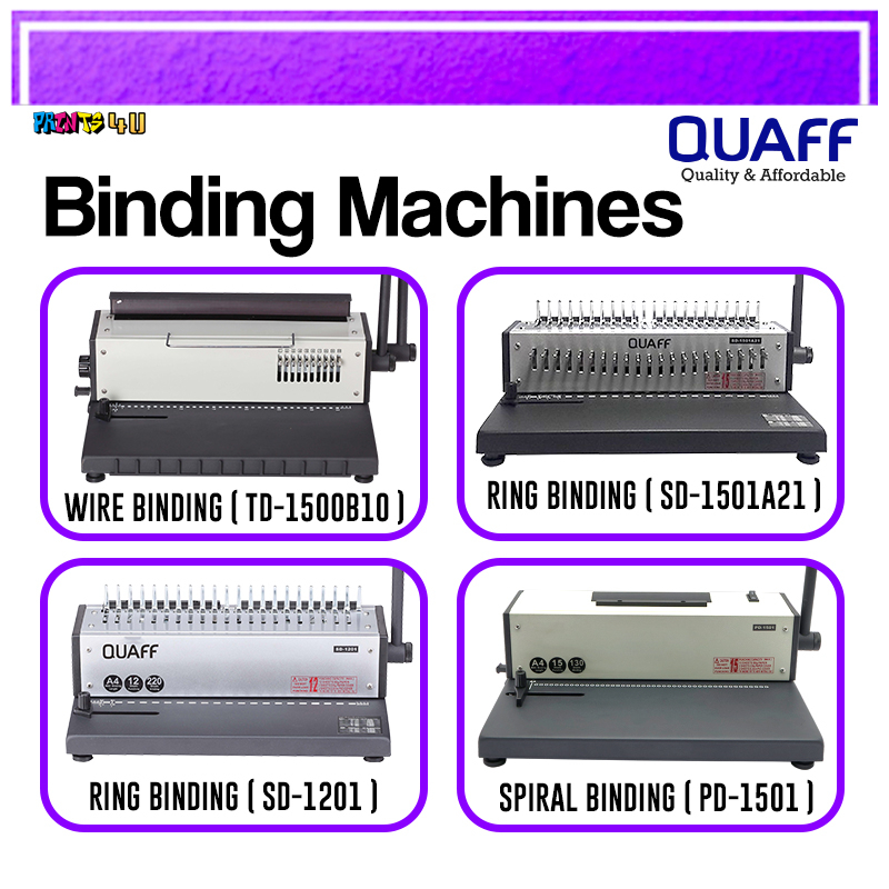 Quaff Binding Machine A4 Size Heavy Duty Binder | Shopee Philippines