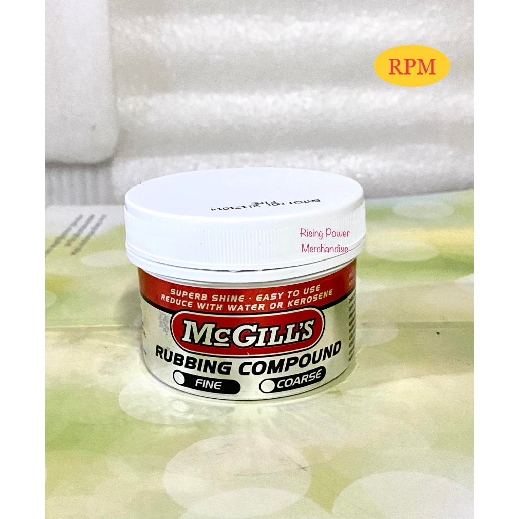 MCGILLS RUBBING COMPOUND WHITE FINE(200G) | Shopee Philippines