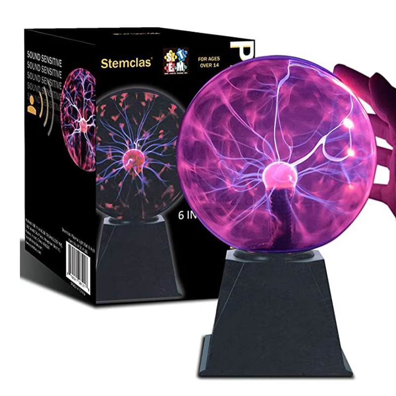 AHS Glass Magic Plasma Ball Light Large Table Lights Sphere Lamp Touch ...