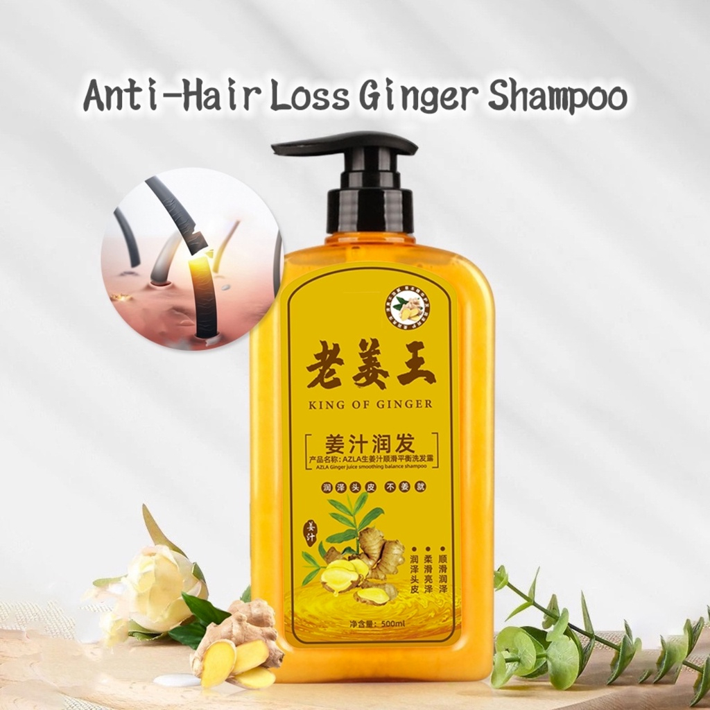 Ginger Shampoo 500ml Deep Nourishingawakening Hair Follicles Hair Growth Shampoo Anti