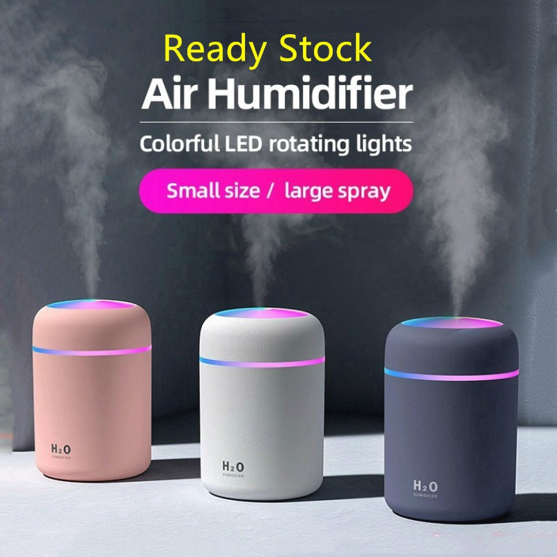 COD | 300ml Air Humidifier Purifier with RGB LED Light USB Portable ...