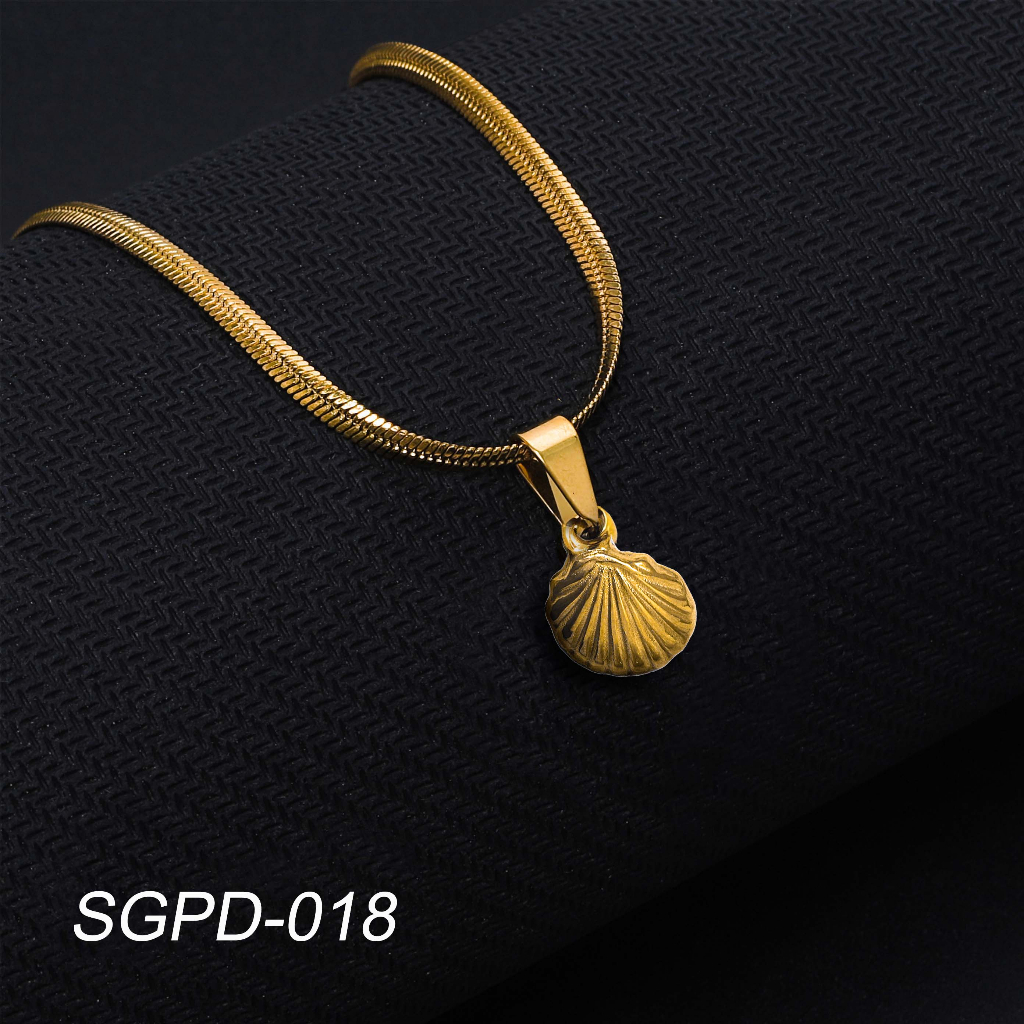 LAJ - 18k Gold Stainless Steel Pendants(SGPD) with Free Box | Shopee ...