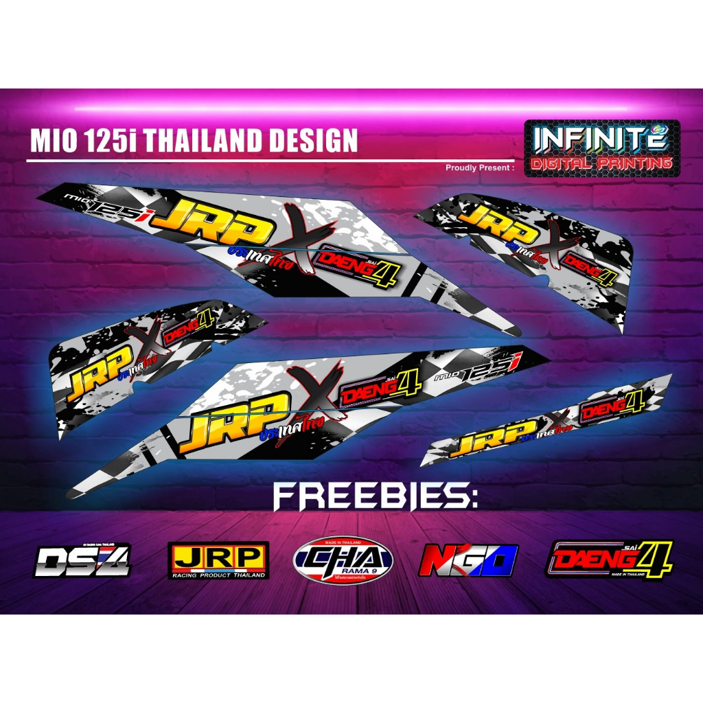 MIO I 125 (JRP X DAENG DECALS V2) W/ FREEBIES | Shopee Philippines