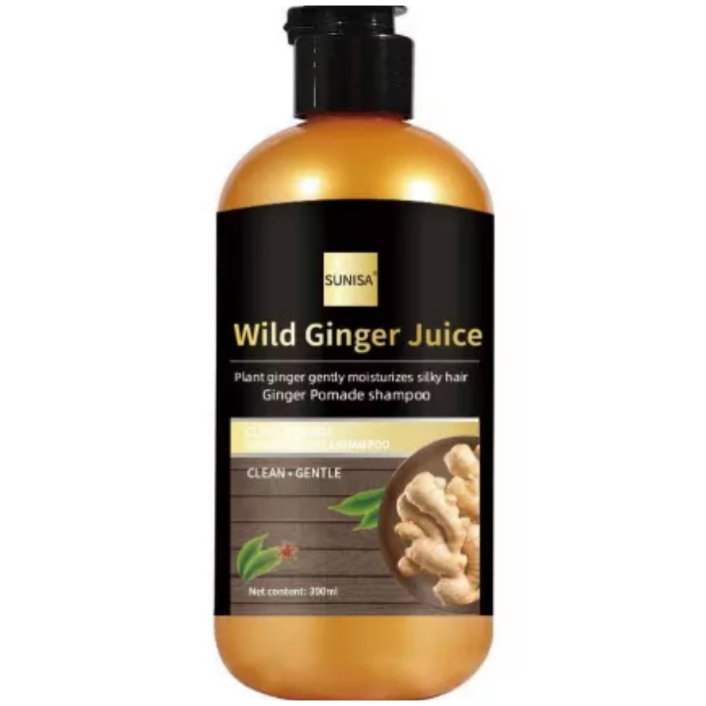 SUNISA Wild Ginger Pomade Shampoo Pure Ginger Silky Moisturizer 300ml ...