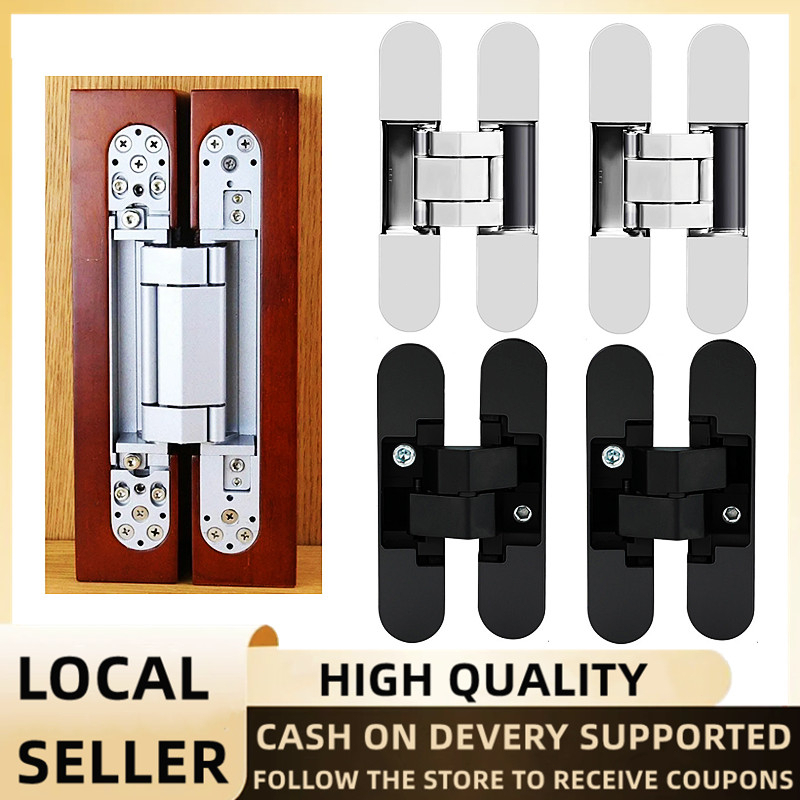 Yoqu Hinges 2PCS Hidden Door Hinges Concealed Hinges 180 Degree Swing ...