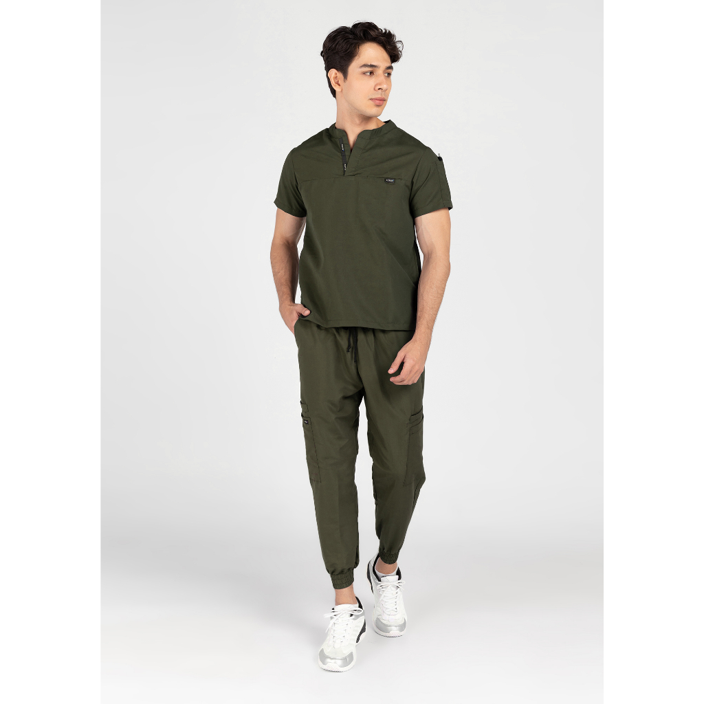 Army Green Basic Plus Scrub Set | Shopee Philippines