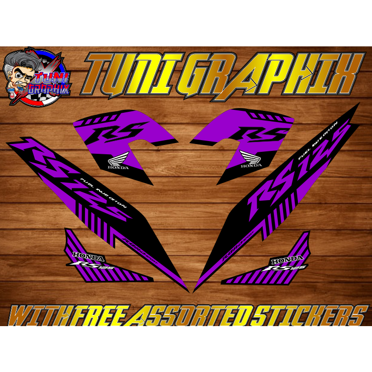 Honda RS 125 Fi Stock Decals (NEW DESIGN 2022) | Shopee Philippines