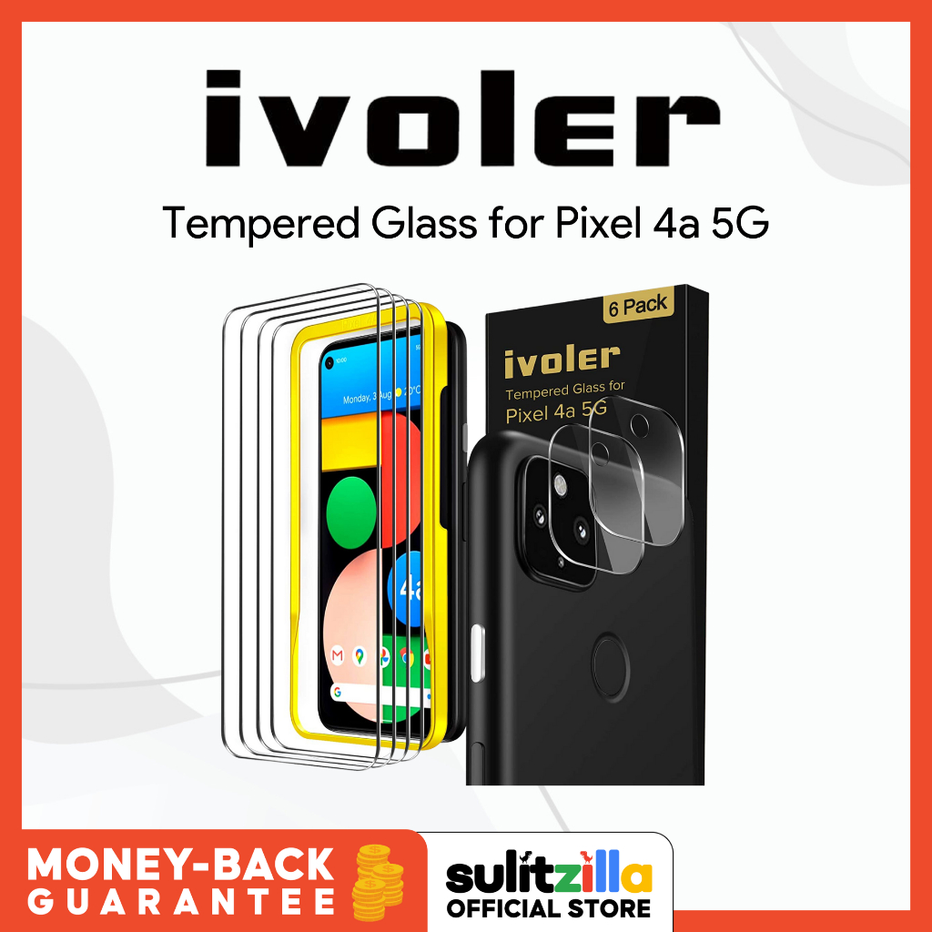 Ivoler Tempered Glass Screen Protector for Google Pixel 4a 5G (6-Pack ...