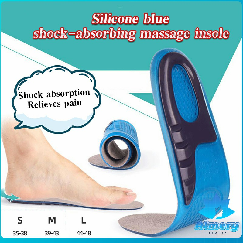 Elastic Silicone Gel Orthotic Sport Insert Running Insoles support arch ...
