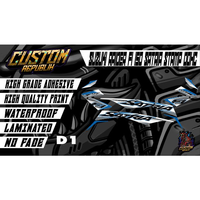 Suzuki Raider 150 FI Satria Stamp Edition Decals Set | Shopee Philippines