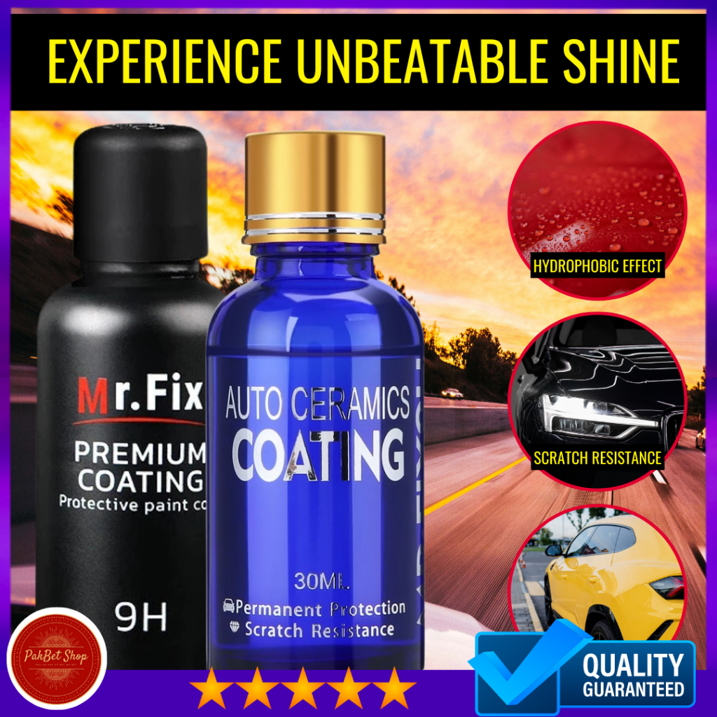 Original Mr Fix 9H Pro Nano Auto Ceramic coating wax for car and motorcycle shine polish ...
