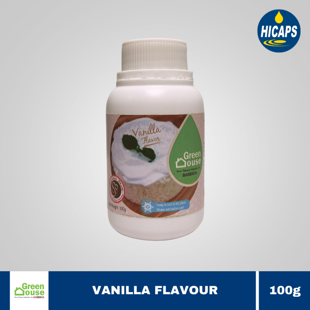 Hicaps Green House Vanilla Flavour Emulco 100g (Flavor And Color ...