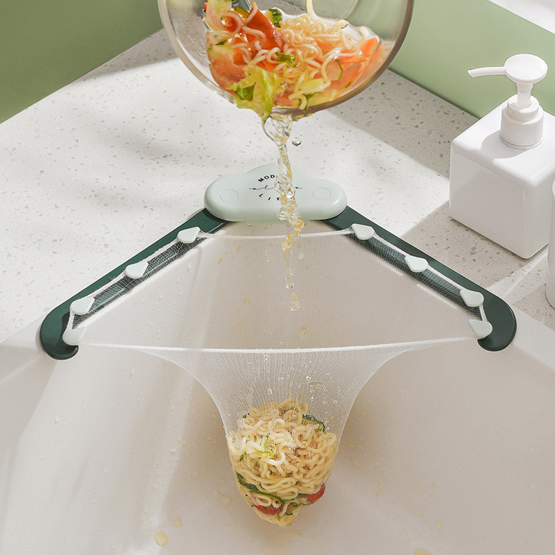 Triangular Kitchen Sink Strainer Drain Filter Bag Hanging Net Basket ...