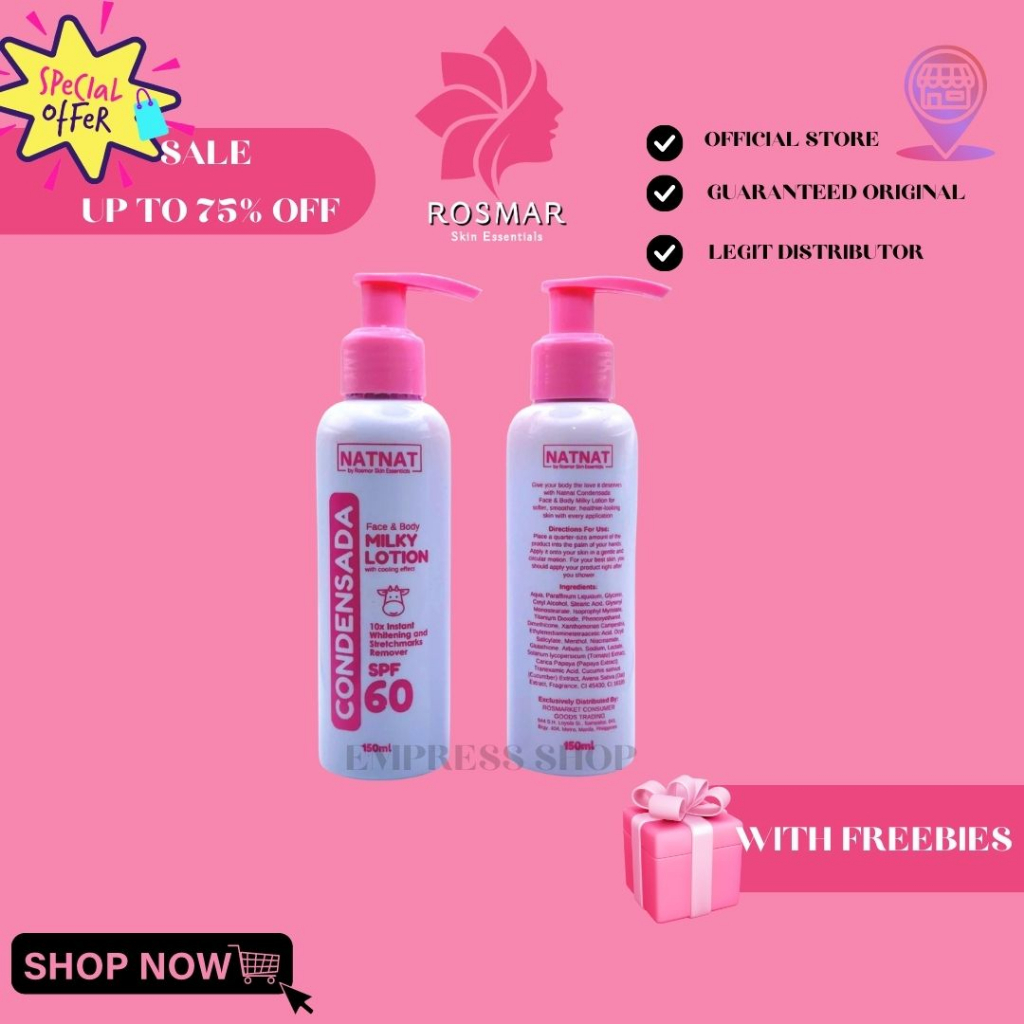 NATNAT BY ROSMAR Milky Condensada Face & Body Lotion | Shopee Philippines