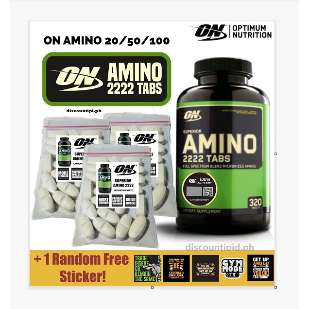 ON AMINO TABLET OPTIMUM NUTRITION 20-100 | Shopee Philippines