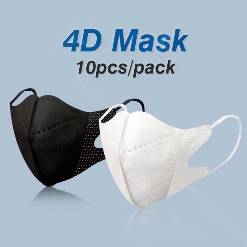 4D KOREAN FASHION FACEMASK BLACK 10PCS | Shopee Philippines