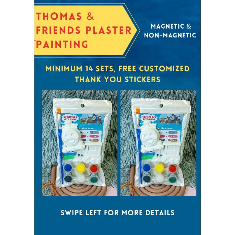 THOMAS AND FRIENDS PLASTER PAINTING KIT/SET FOR BIRTHDAY SOUVENIRS ...