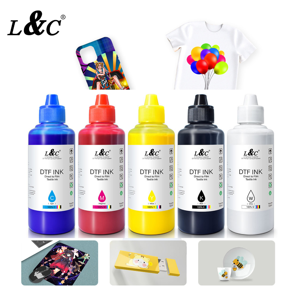 L&C DTF Inks 100ml Compatible For EPSON L1800/R1390 DTF Printer Direct ...