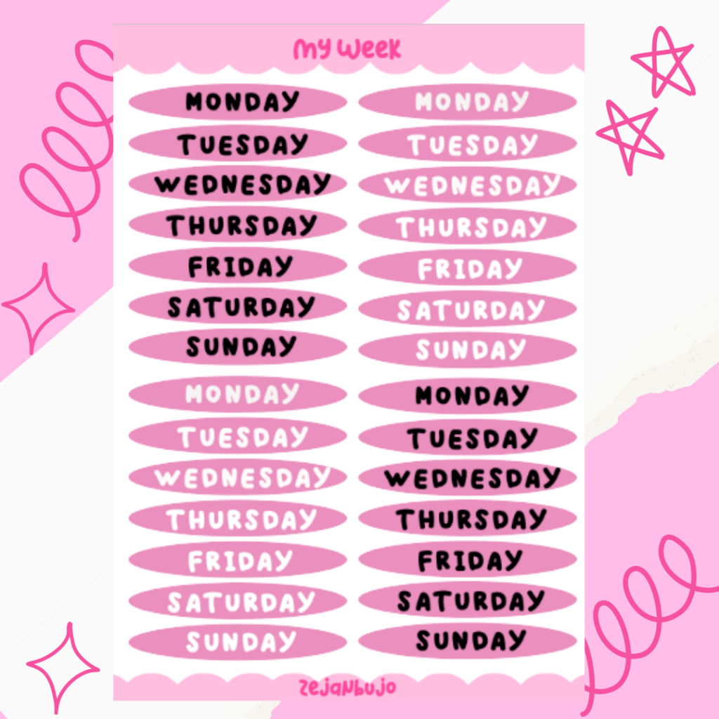 My Week Bullet Journal Sticker - Planner - DIY | Shopee Philippines