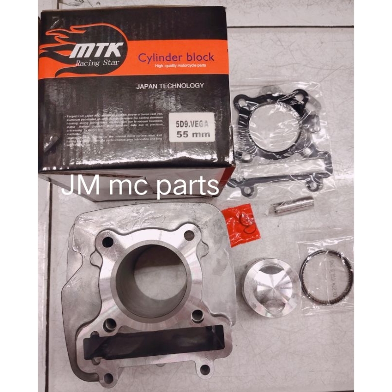 MTK cylinder block for Yamaha Vega force carb 55mm | Shopee Philippines