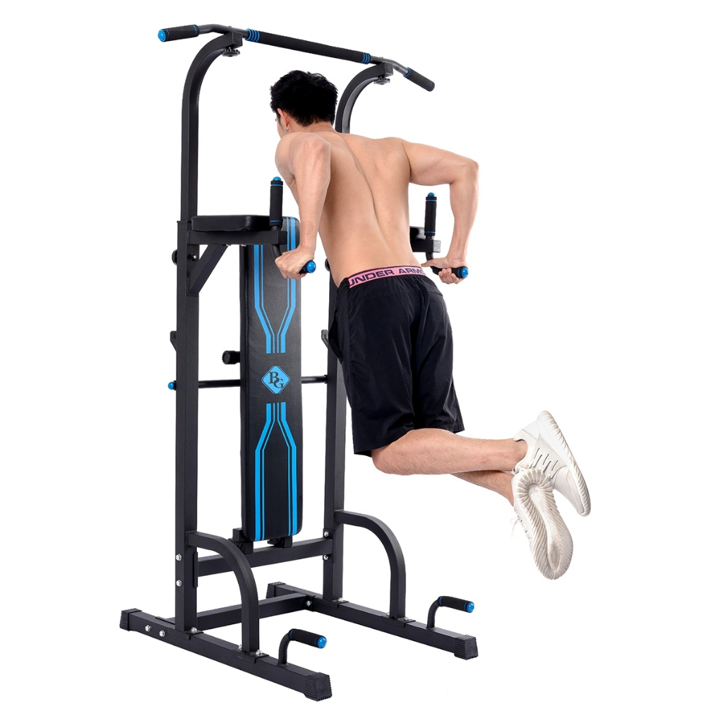 B&G SPORT Fitness Pull Up Station Tower Power Dip Gym Home Bar Exercise ...