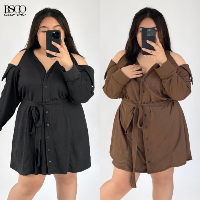 ONHAND BSCO CURVE PLUS SIZE XL-6XL GABBY DRESS WITH FREE SHORTS AND ...
