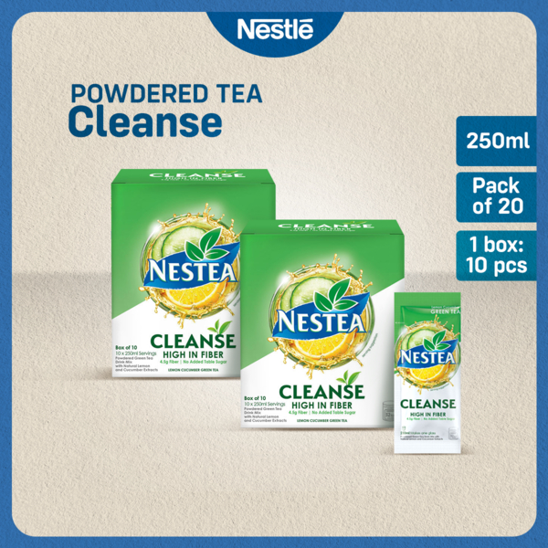 NESTEA Cleanse Lemon Cucumber Powdered Green Tea with Fiber 250ml ...