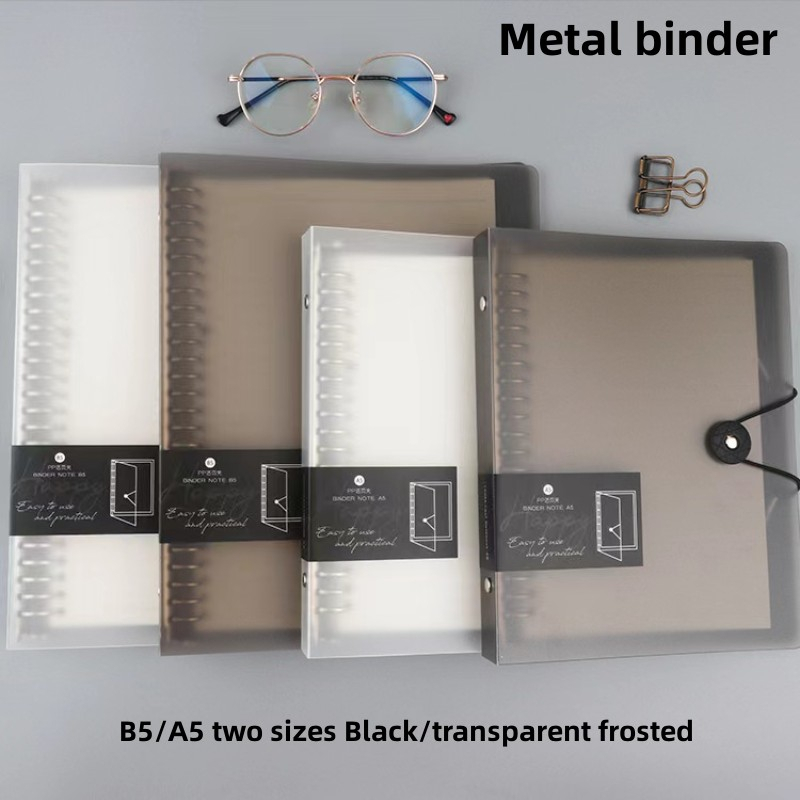 20/26 hole Loose-leaf Removable transparent binder grid blank writting ...
