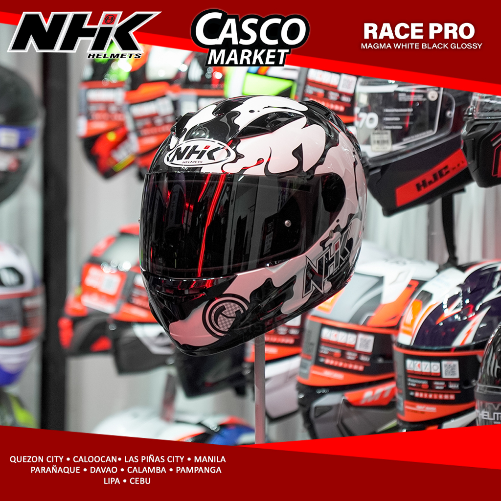 NHK RACE PRO MAGMA FULL FACE SINGLE VISOR MOTORCYCLE HELMETS | Shopee ...