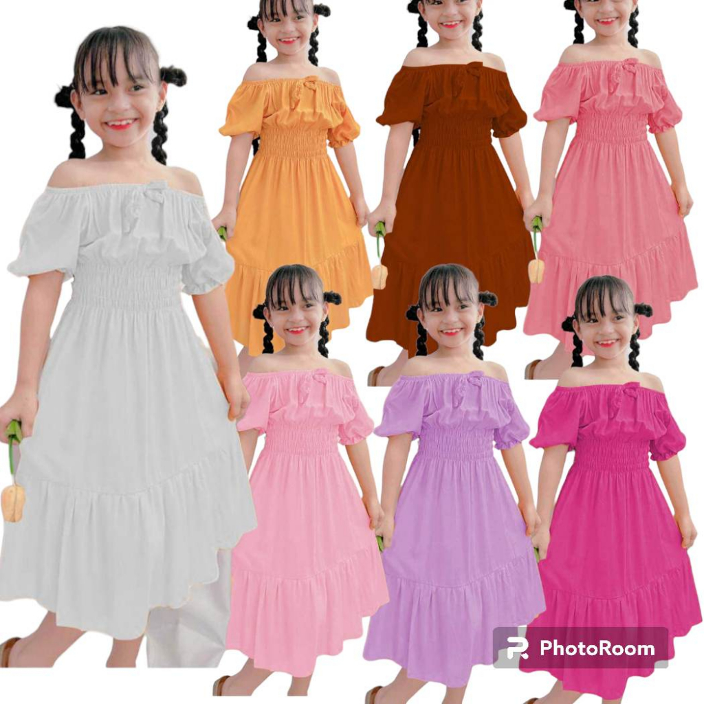 Kids Alangan Challice MAxi Dress For Girls 6-12 Years Old(MOdel SIze 6 ...