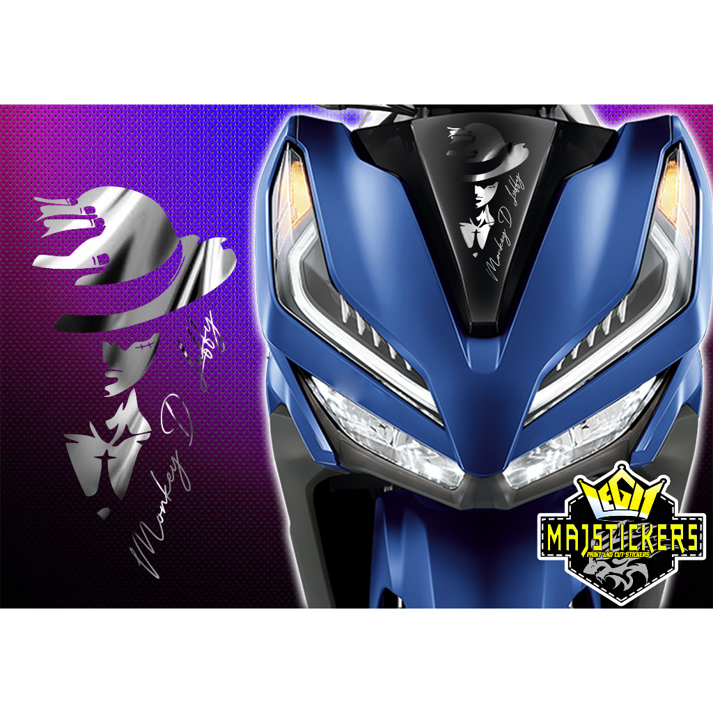 Honda Click 125i & 150i v2 Front Panel Sticker Cutout Luffy | Shopee ...