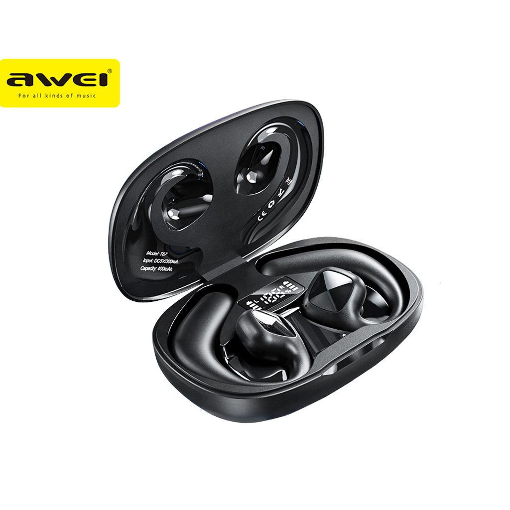 Awei T67 On-Ear Earphones Air Conduction Bluetooth Earbuds Sport ...