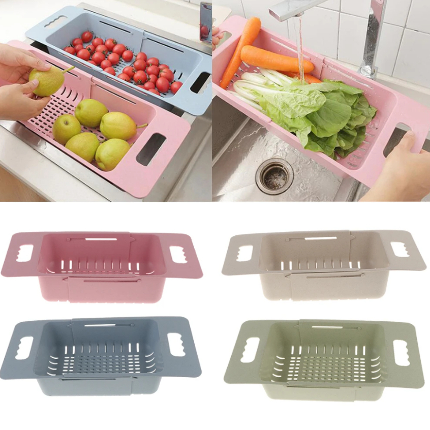 Dish Drying Rack Kitchen Organizer Basket Vegetable Fruit Drainer ...