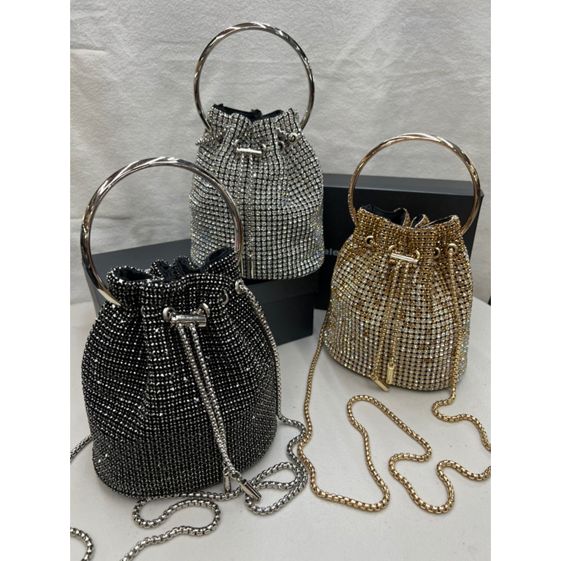 [GLIN STORE] ALEXANDER WANG EVENING/PARTY BUCKET BAG WITH BOX | Shopee ...