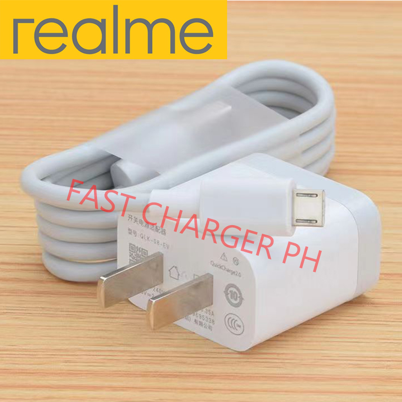 Realme Charger Original Fast Charging Micro Charger 15W V8 USB/Cable ...